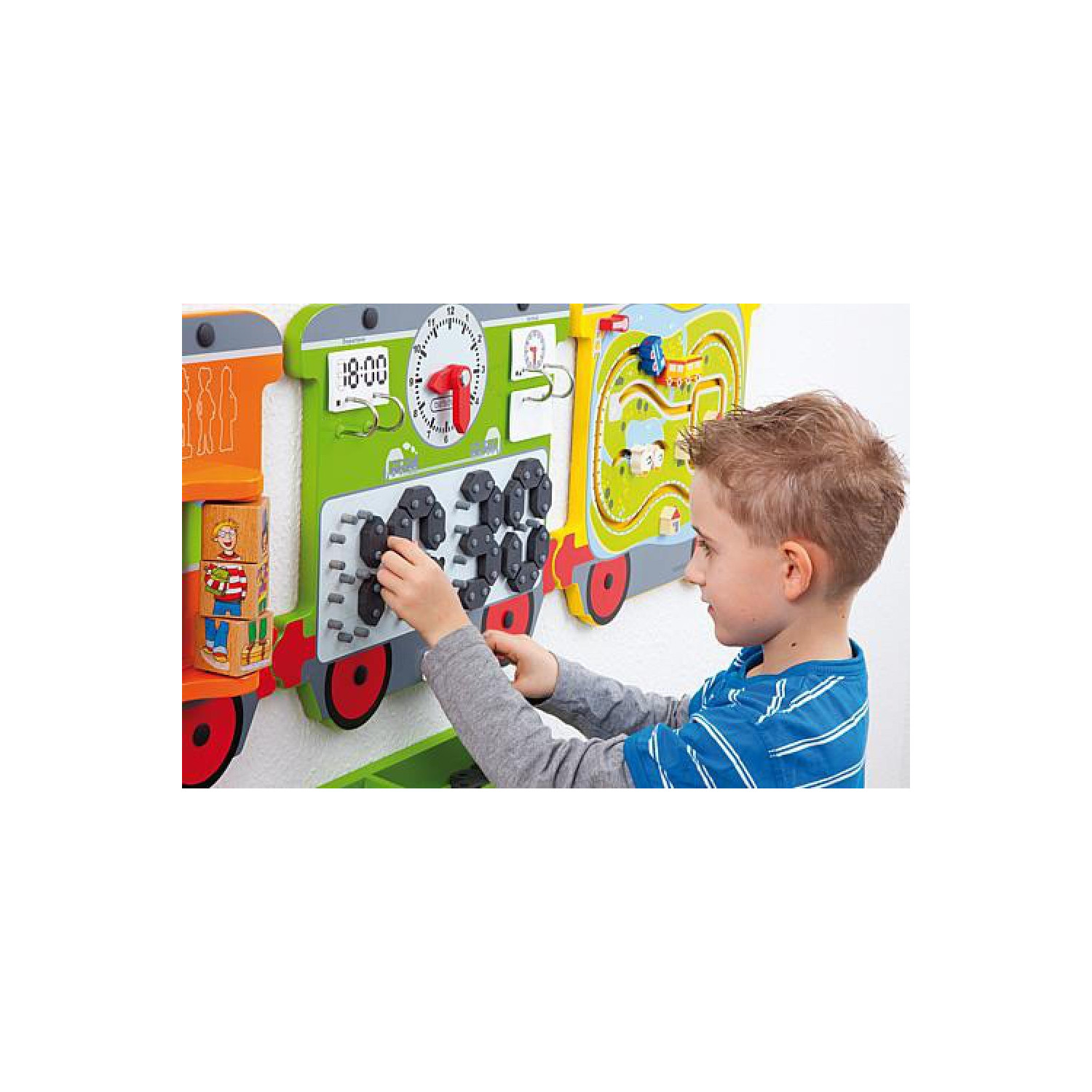 Jeu mural Train - aménagement des salles d'attente
