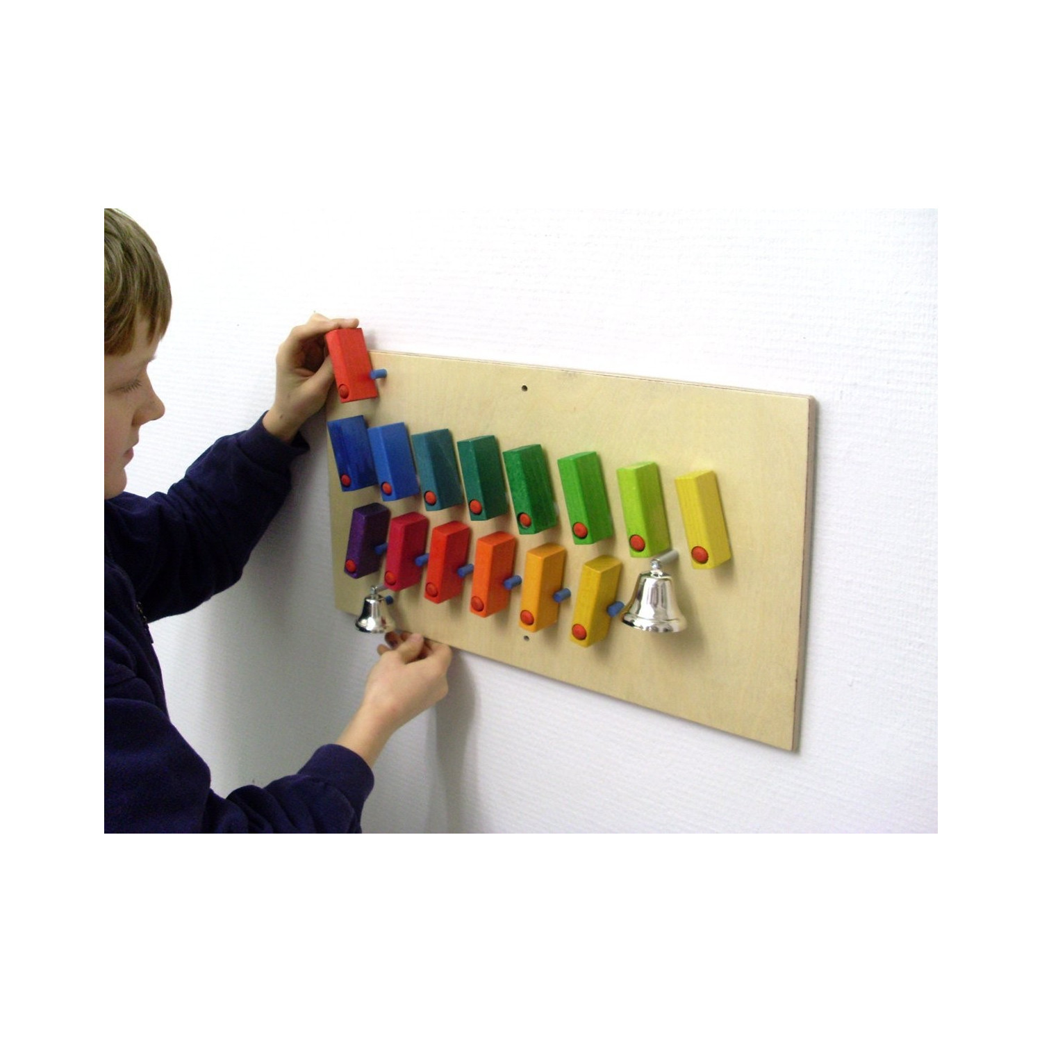 Aménagement espace jeux enfant - Jeux muraux en bois L'îlot éducatif