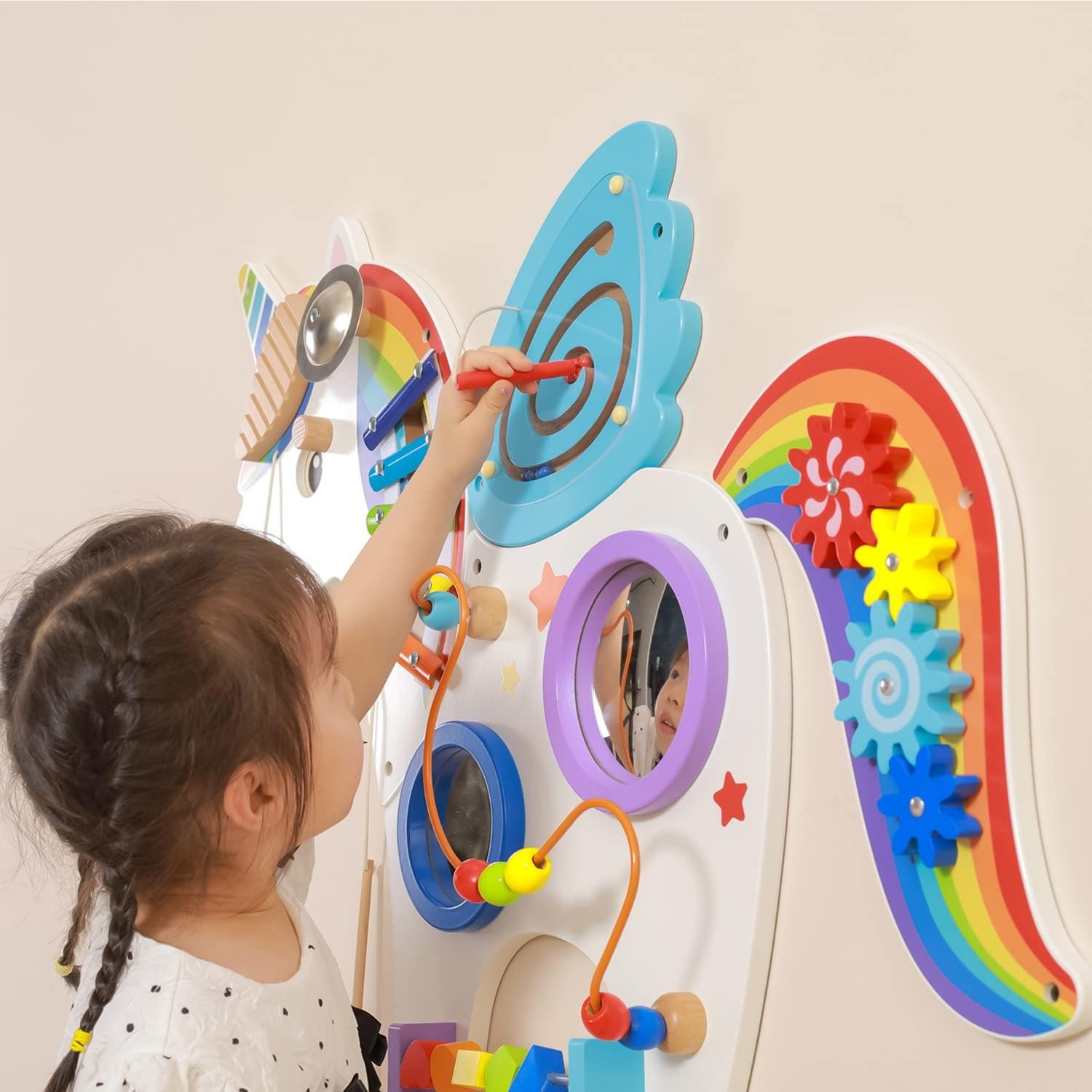 Jeu mural Licorne - Jeu pour aménagement coin jeux et salle d'attente ...